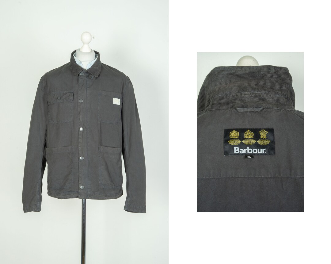 Men's Barbour Field Workwear Casual Black Field Jacket Size XL - Etsy