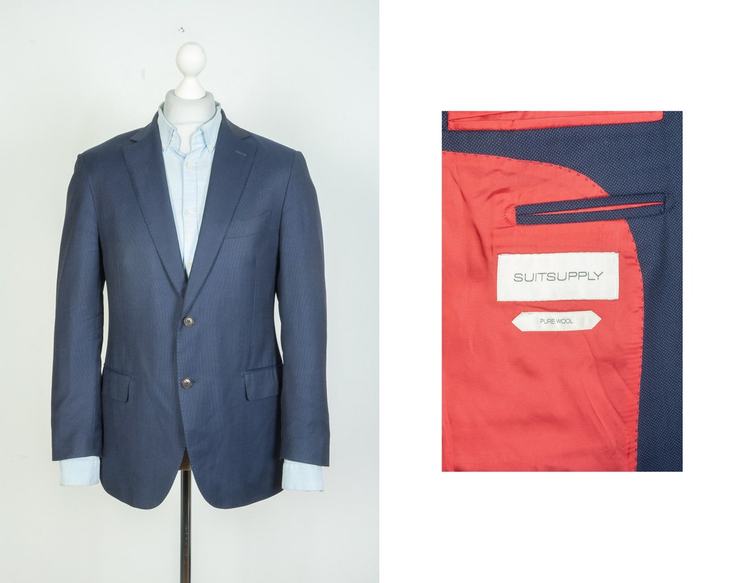 Mens Suitsupply Pure Wool Super 120 Jacket Blazer Size 42 S - Etsy