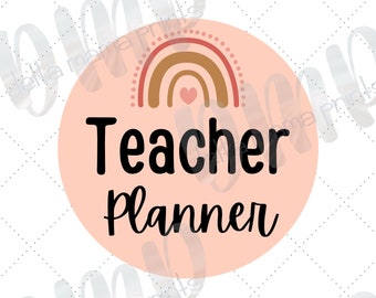 Plant Boho Teacher Weekly Planner - Etsy