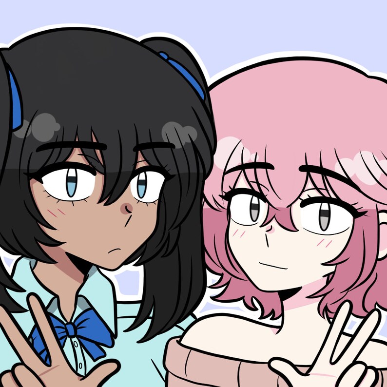 Cartoon Style and Anime Art Commissions Headshots - Etsy
