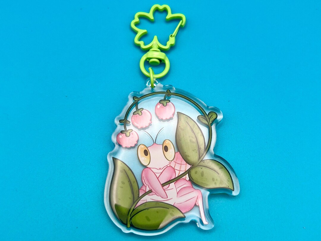 Orchid Mantis Acrylic Double Sided Keychain | Animals Kawaii Cute Lily ...