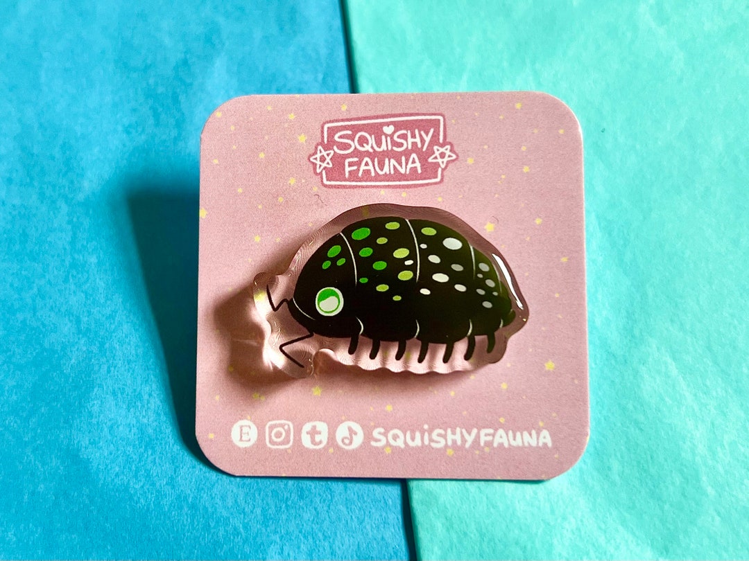 Isopod Aromatic Acrylic Pin | Pride Queer Lgbtq Lgbt Epoxy Accessories ...