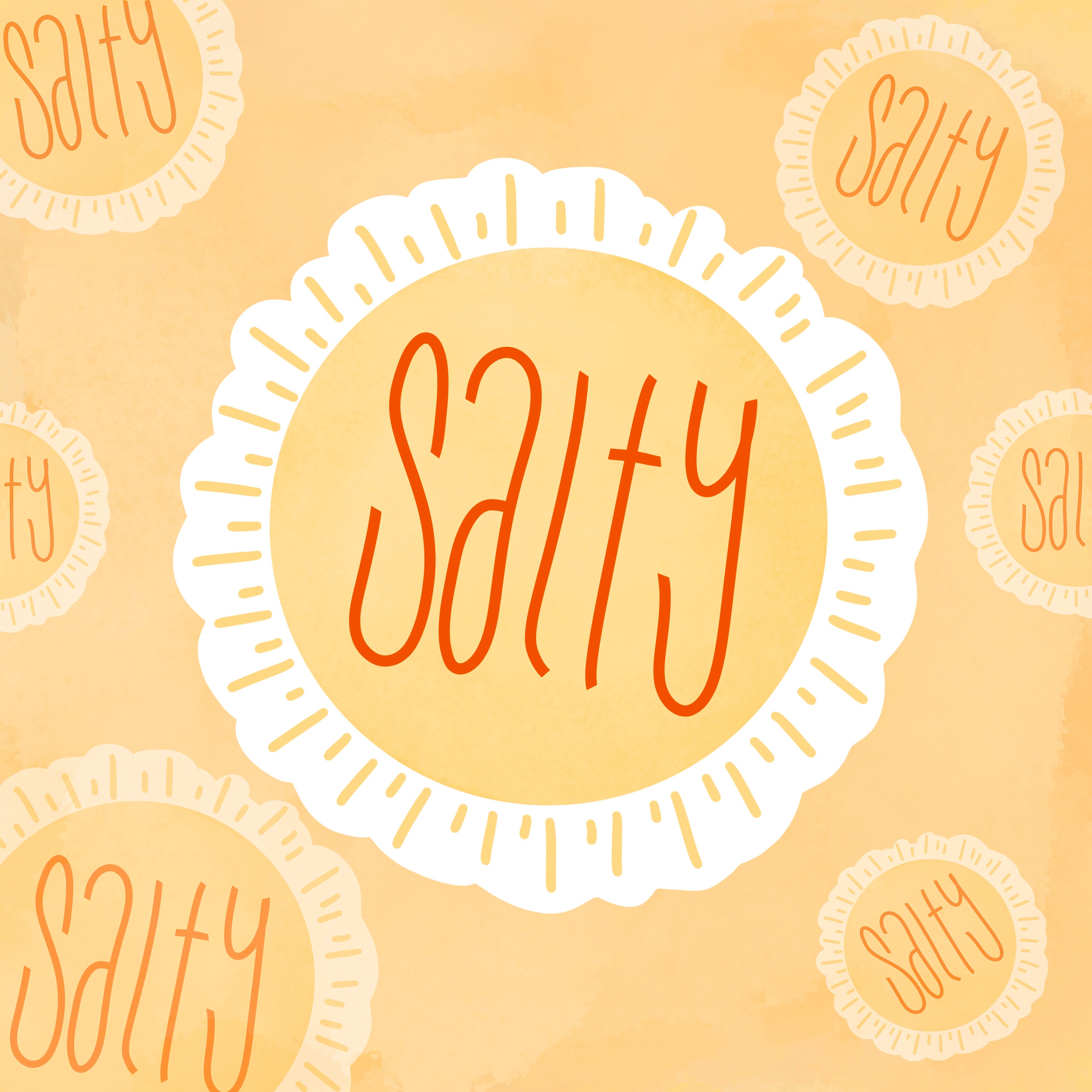 Salty Vinyl Sticker - Etsy