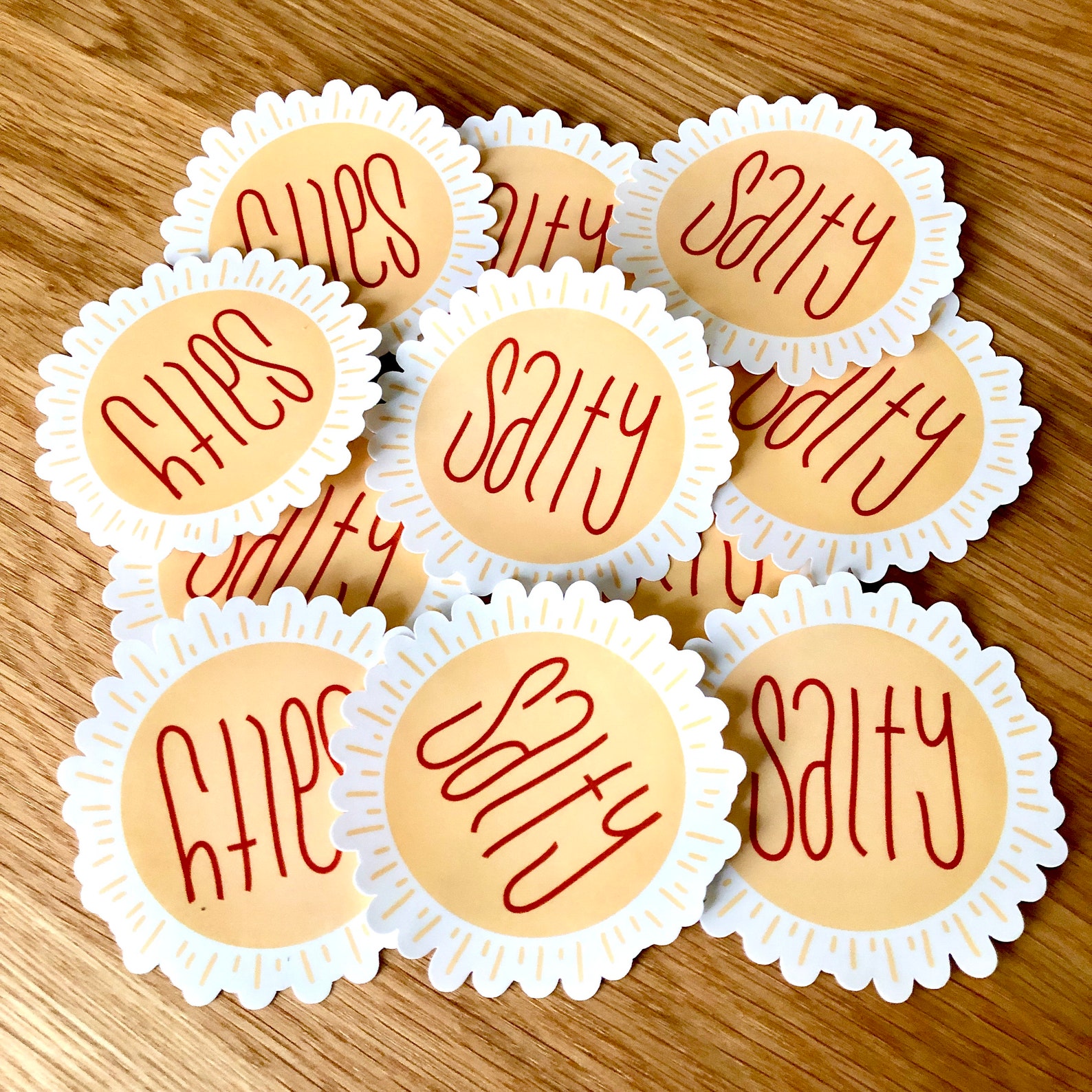 Salty Vinyl Sticker - Etsy