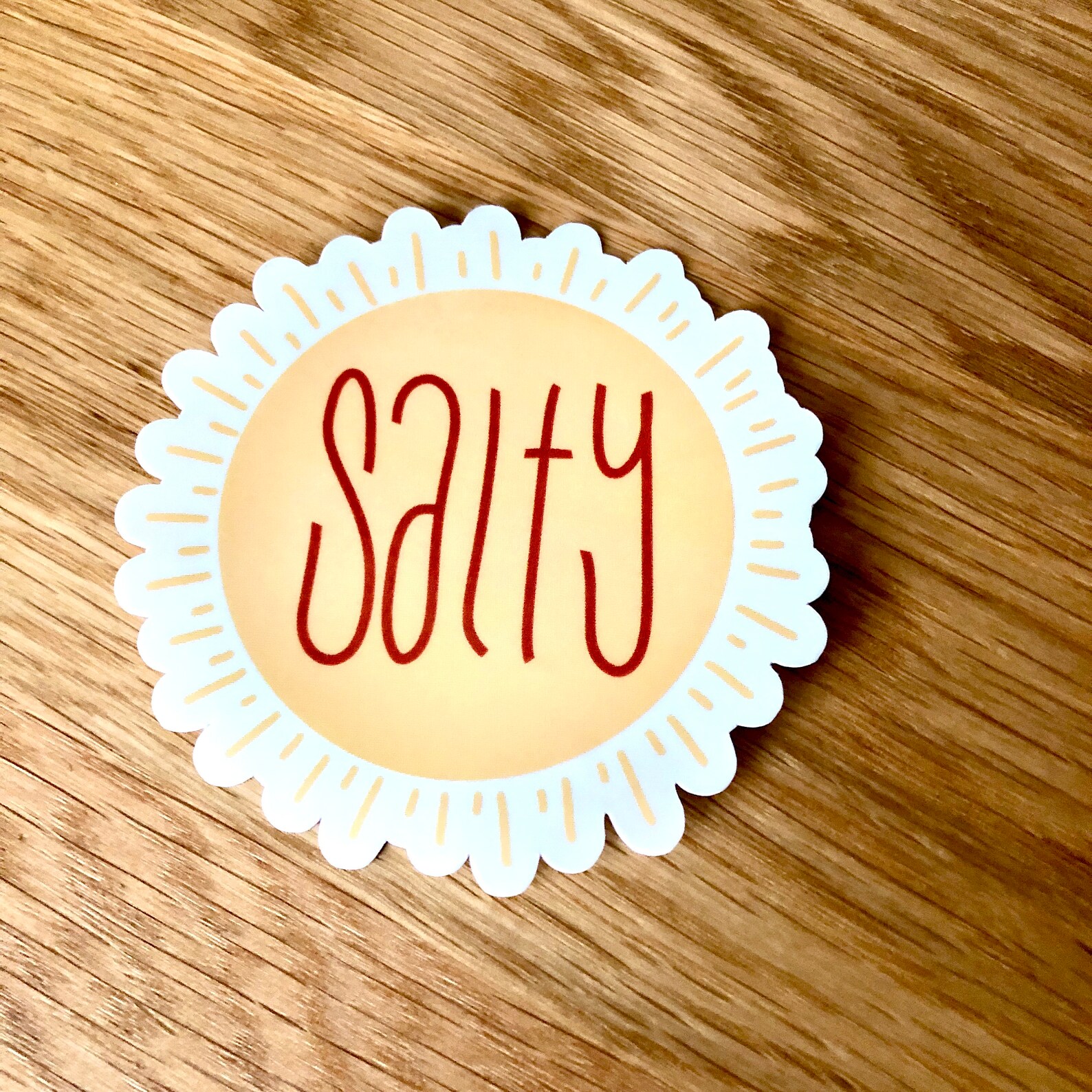 Salty Vinyl Sticker - Etsy