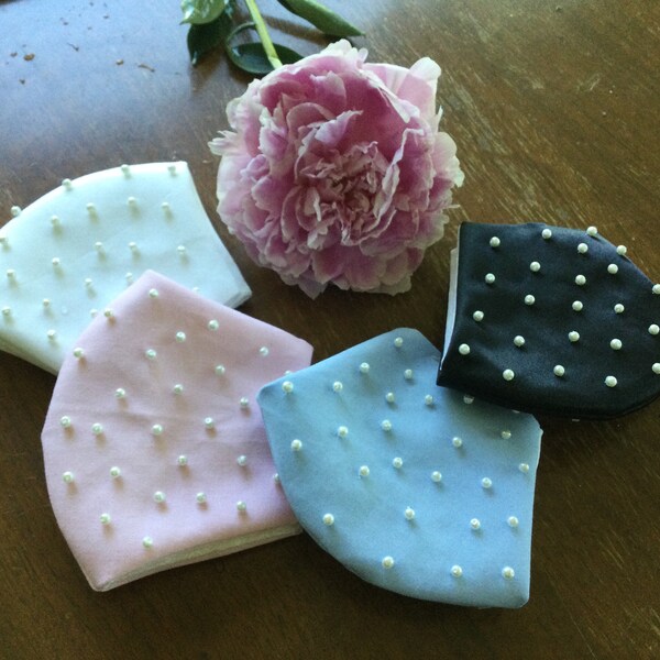 White Pearl Mask - Etsy