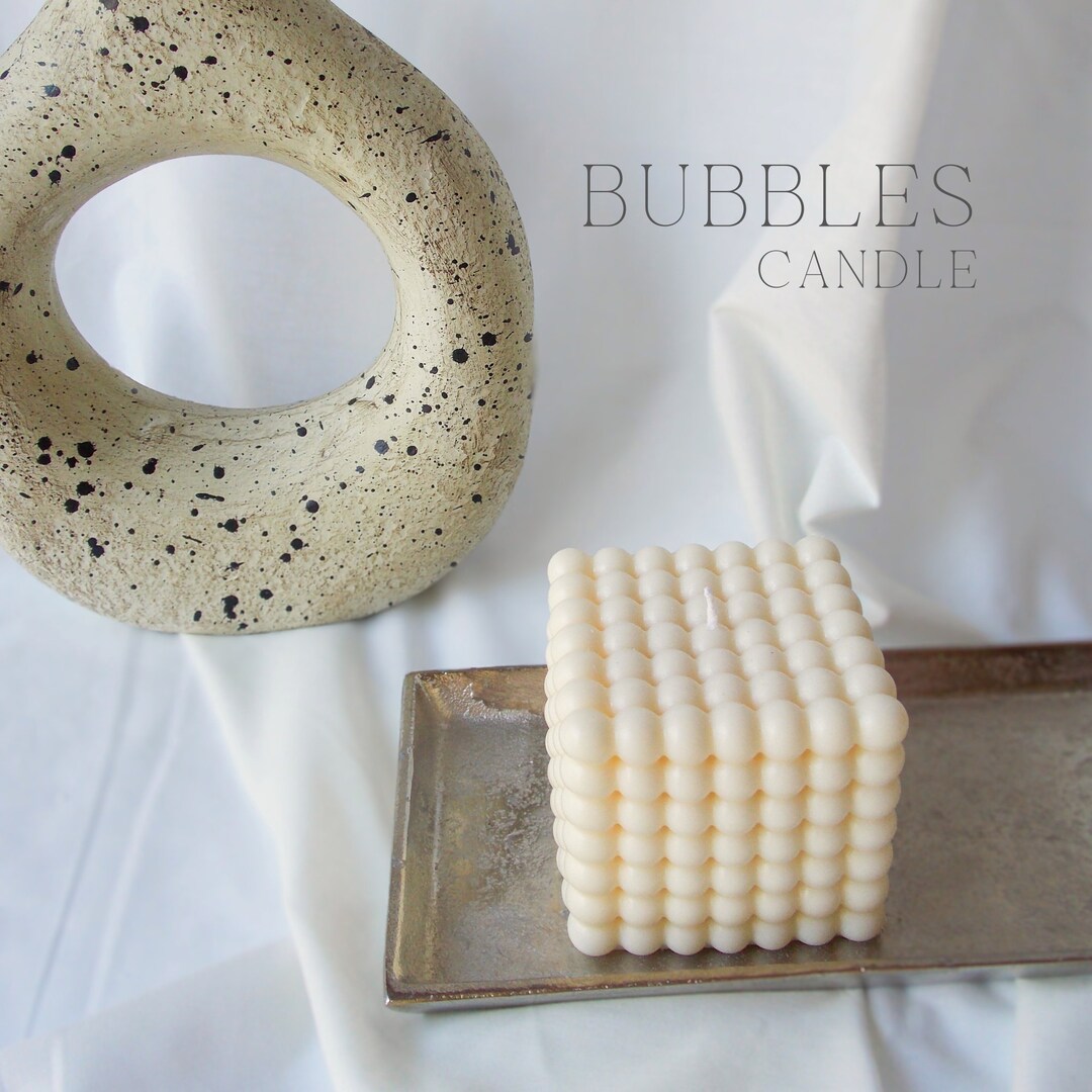Bubbles Cube Candle Room Decoration Decor Candle Gift for Women the Best Housewarming Gift ...