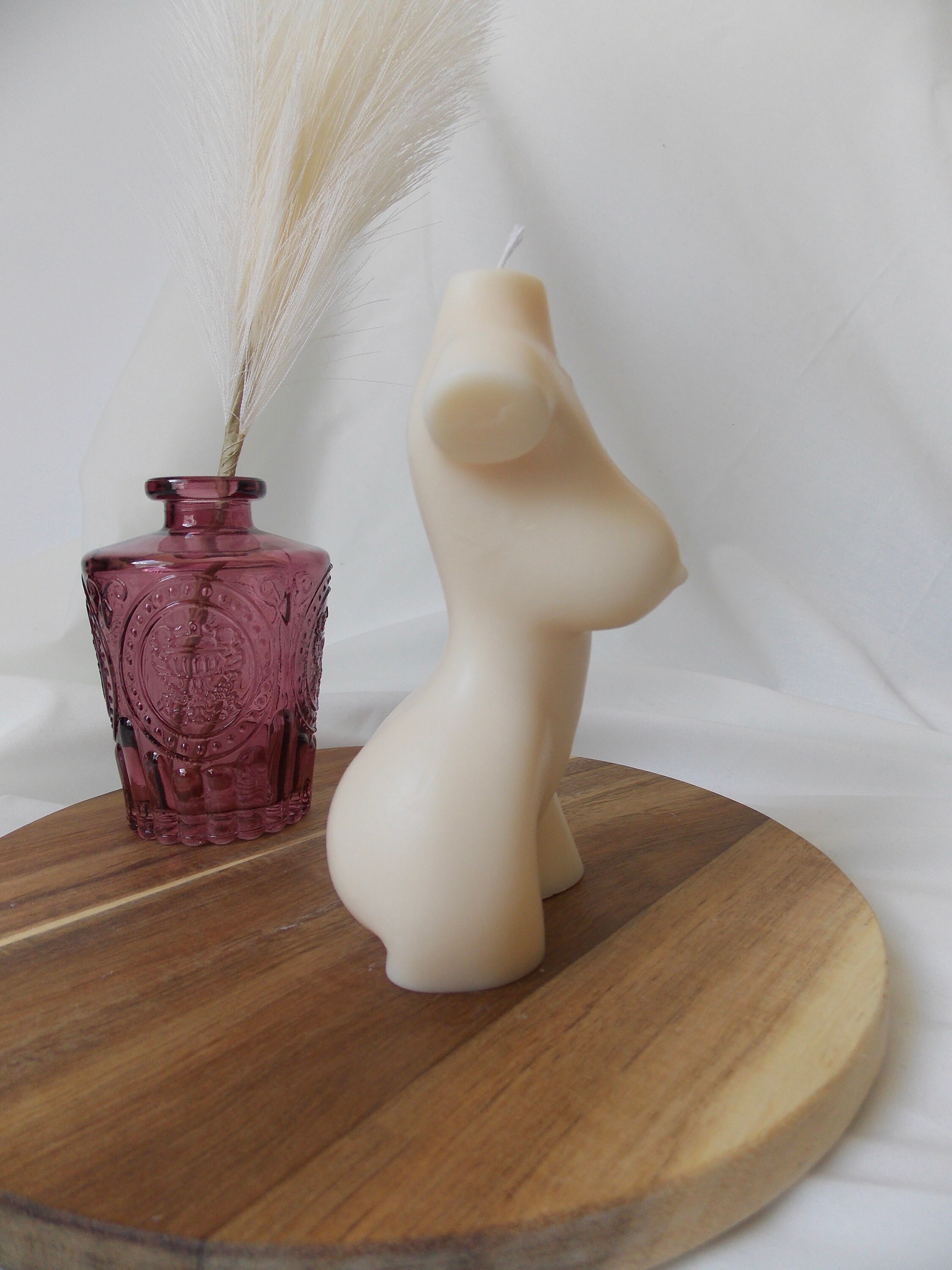 Big Female Body Torso Shaped Candle - Aesthetic Room Decor - Interior ...