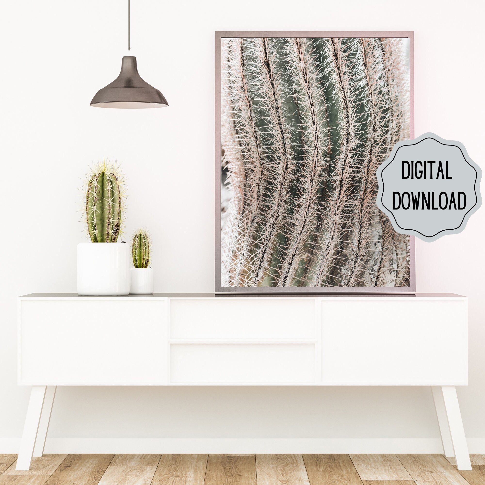 Pink Desert Flowers, Set of 3 Desert Prints, Cactus Wall Art, Botanical ...