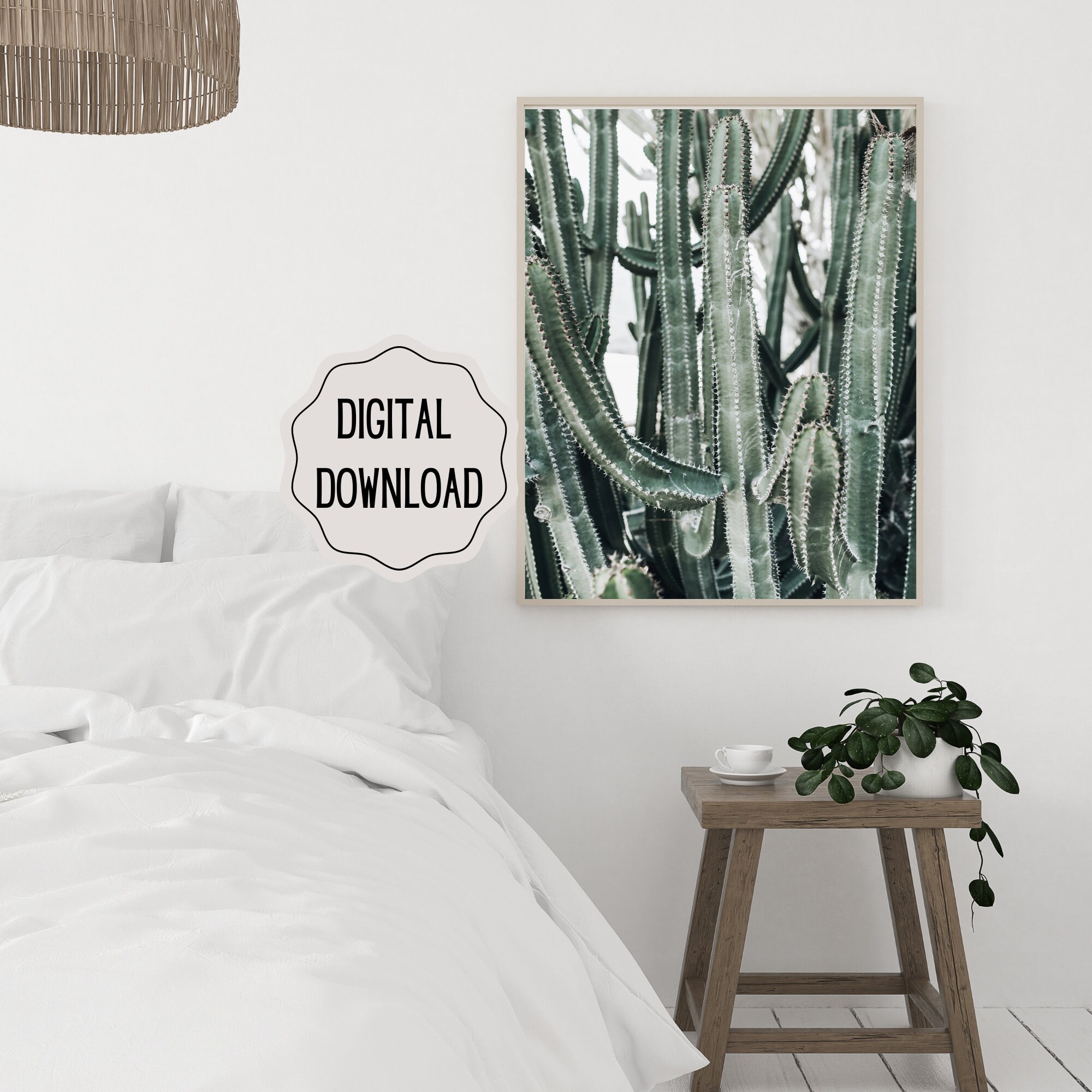 Pink Desert Flowers, Set of 3 Desert Prints, Cactus Wall Art, Botanical ...