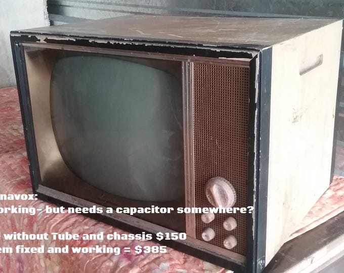 VINTAGE Antique Television Sets 4 Sale: Tak-ur-pic. - Etsy