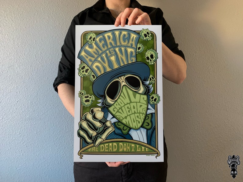 Wear Your Mask Poster 11x17 Art Print 2020 Illustration - Etsy