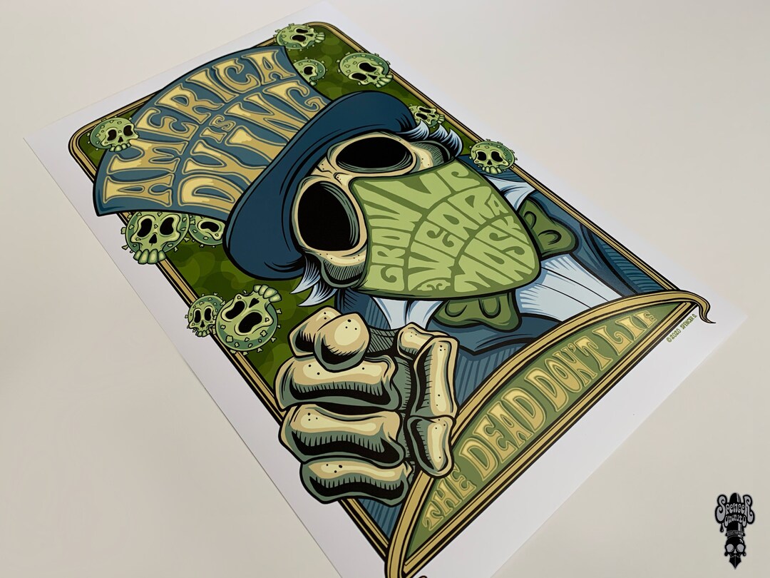 Wear Your Mask Poster 11x17 Art Print 2020 Illustration - Etsy