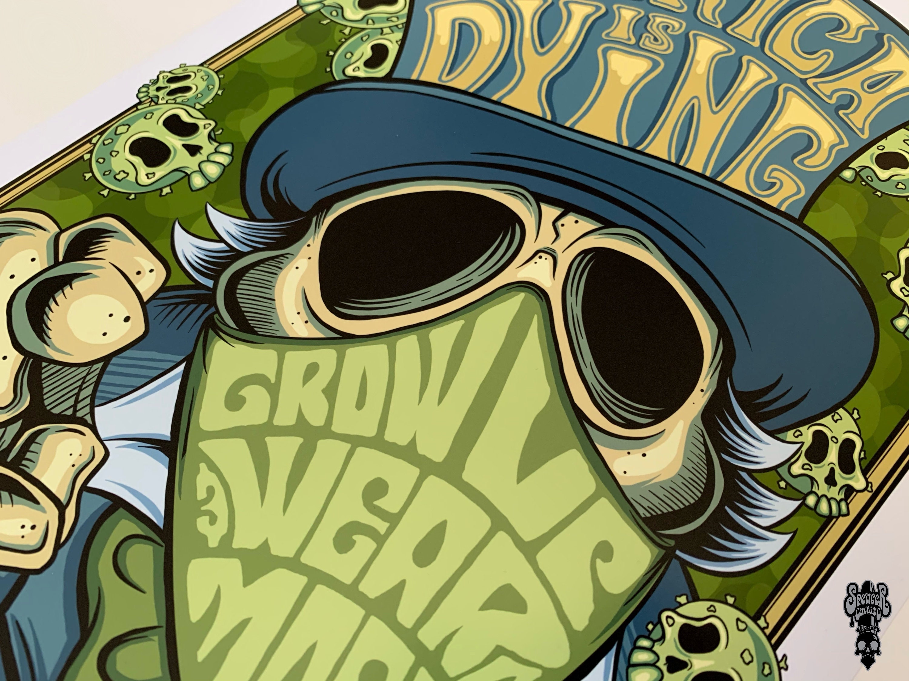 Wear Your Mask Poster 11x17 Art Print 2020 Illustration | Etsy