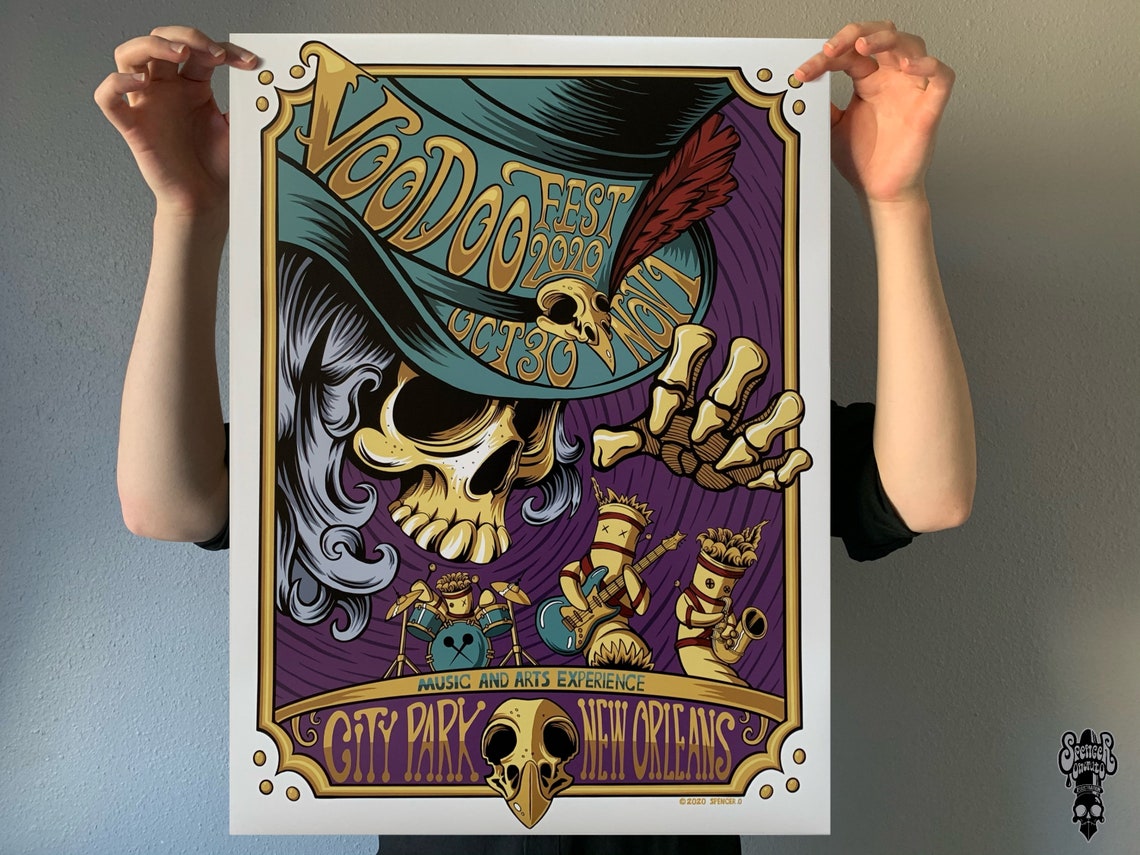 Voodoo Fest 2020 Poster 18x24 Art Print Illustration | Etsy