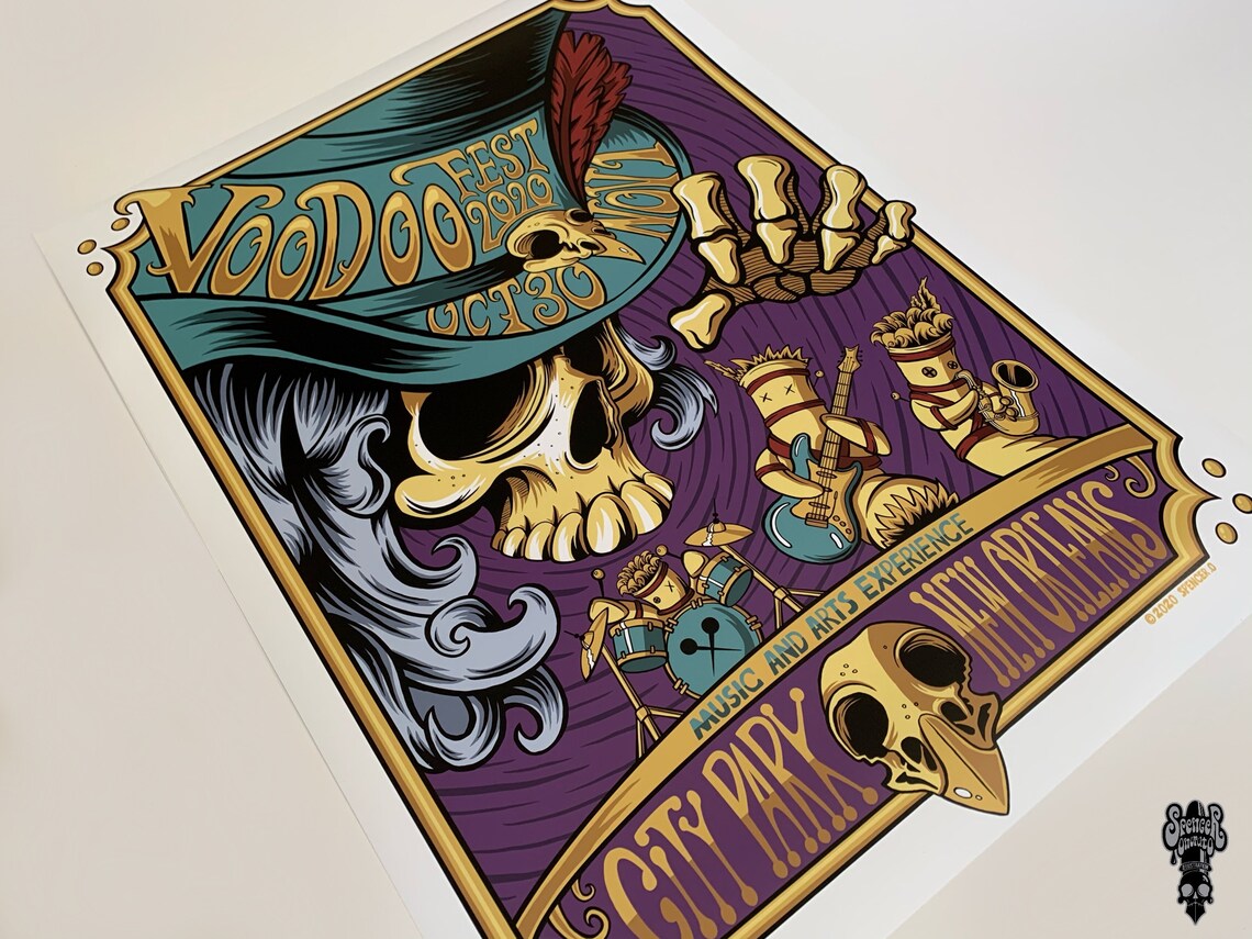Voodoo Fest 2020 Poster 18x24 Art Print Illustration | Etsy