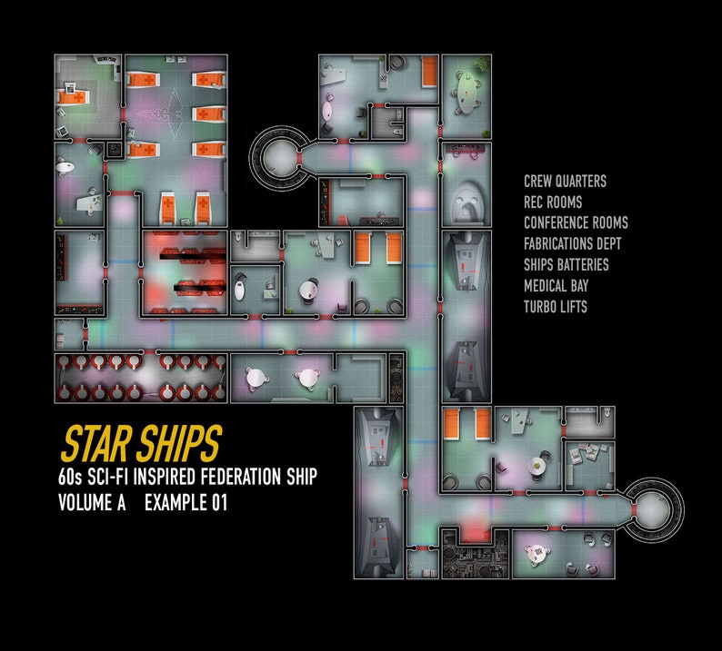 Star Ships: 60s Federation Ship Vol-a - Etsy