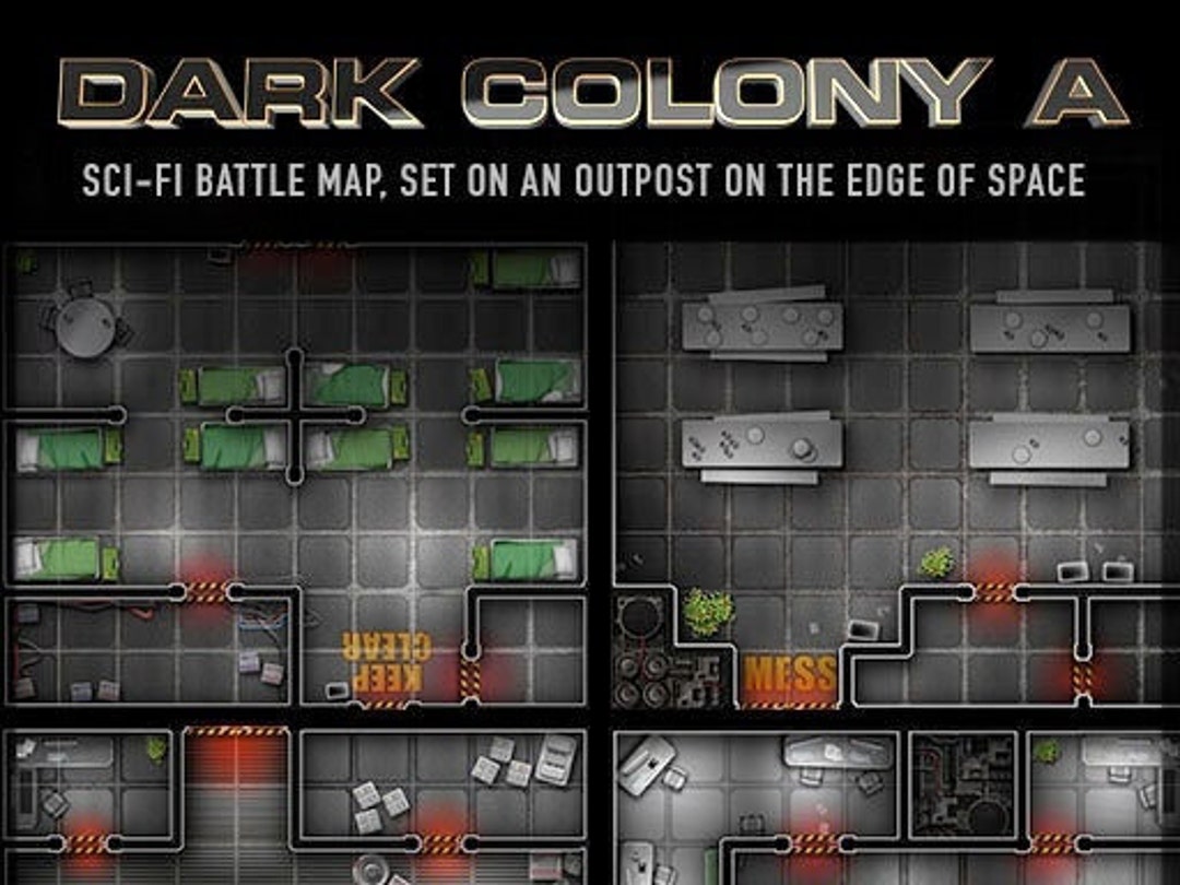 Dark Colony A : Battle Map Tiles - Etsy