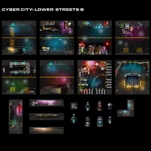 Cyber City: Lower Streets B - Etsy