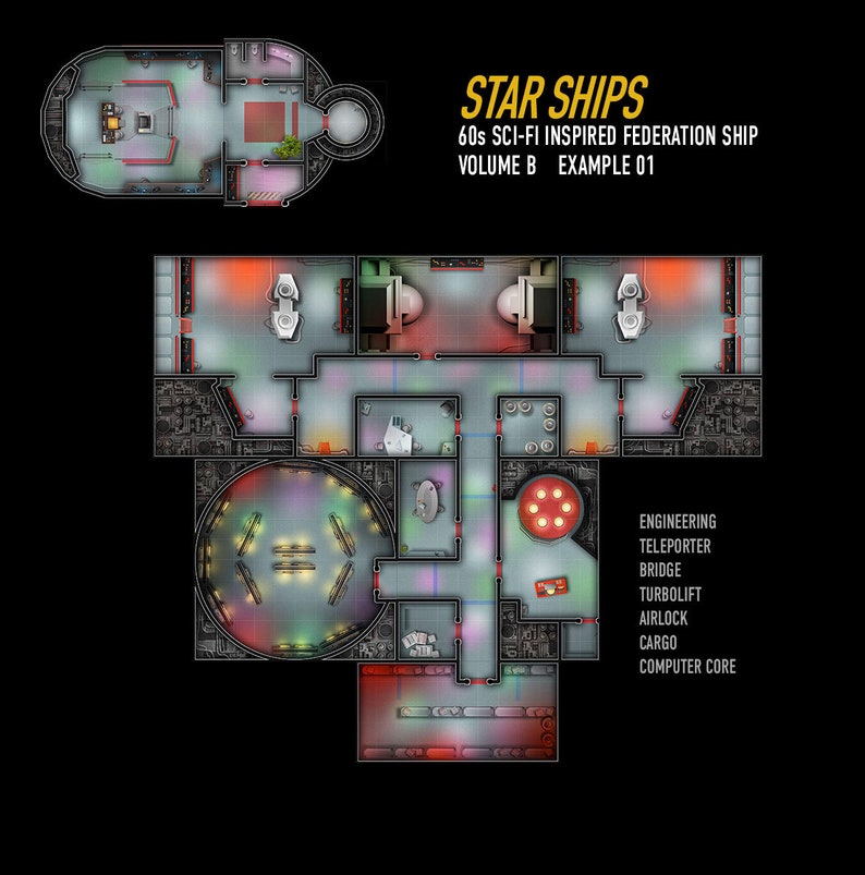 Star Ships: 60s Federation Ship Vol-b - Etsy