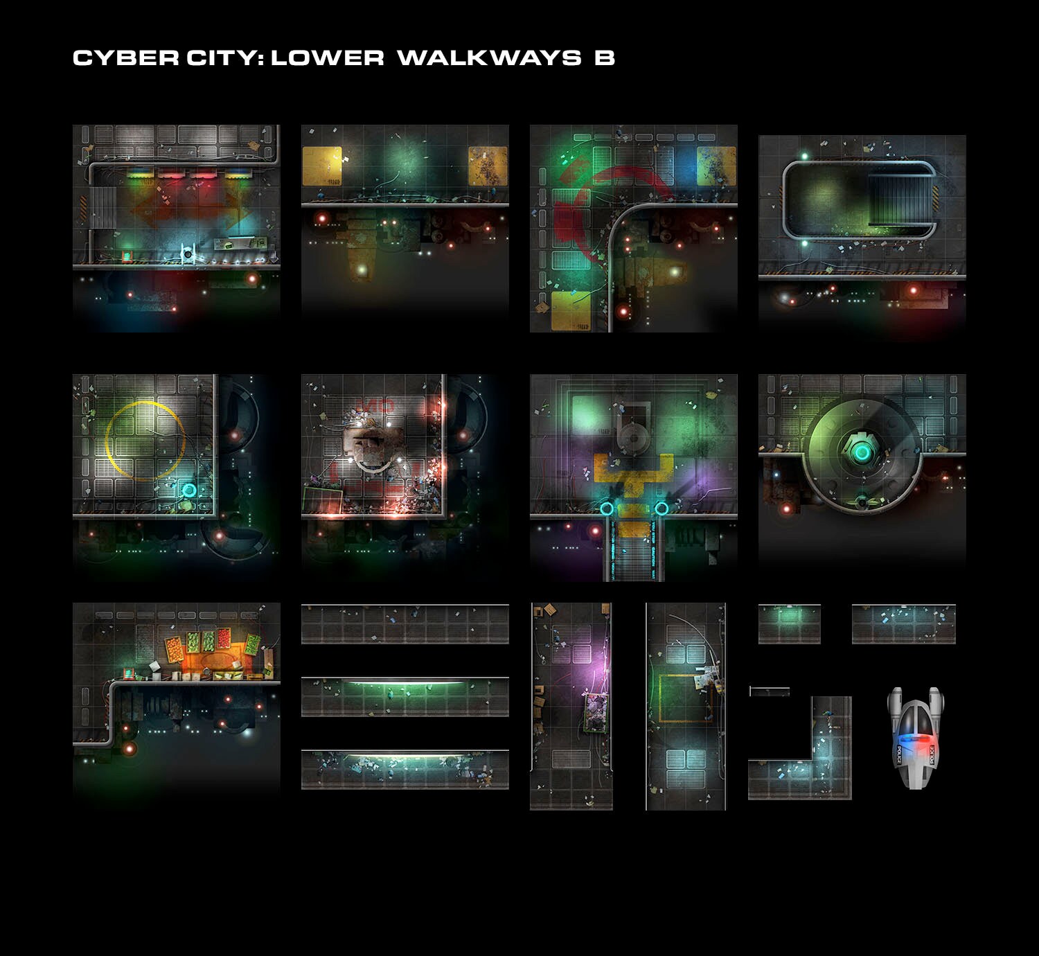 Cyber City: Lower Walkways B - Etsy