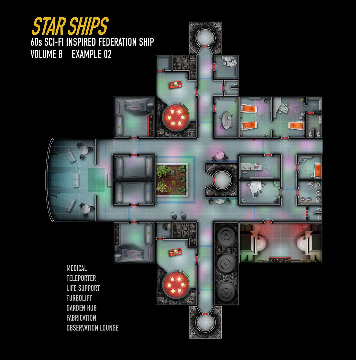 Star Ships: 60s Federation Ship Vol-b - Etsy