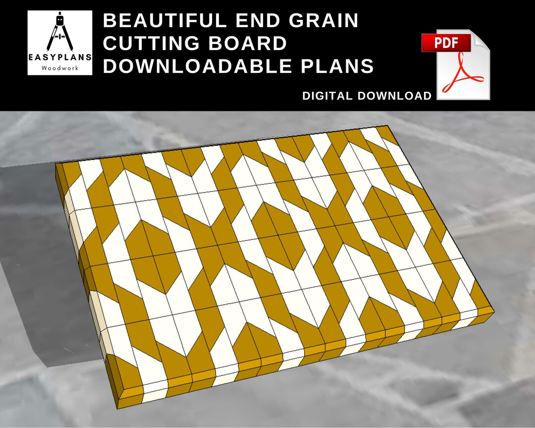 PLANS for Aztec Design End Grain Cutting Chopping Board Woodworking ...