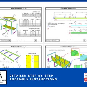 PLANS for Garage Shelves Flexible Storage Solution DIY Build Project - Etsy