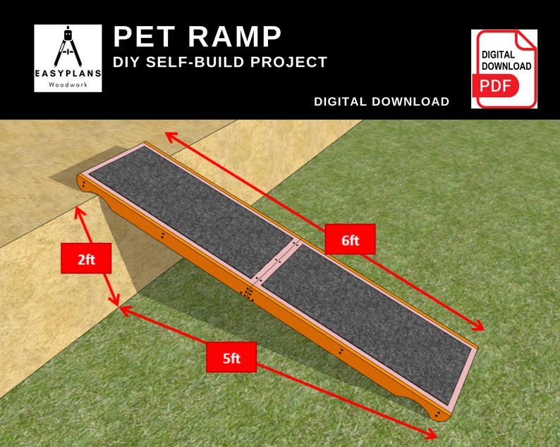 Plans for Pet Ramp DIY Self Build Project - Etsy