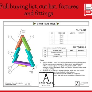 DIY Wooden Christmas Tree PLANS, Simple Festive Woodworking Project - Etsy