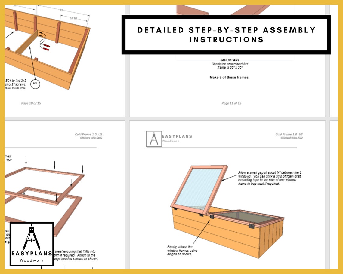 Cold Frame Plans - Etsy
