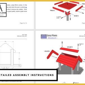 Bird Table Bird Feeder Plans - Etsy Australia