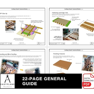 PLANS for 3D Design End Grain Cutting Chopping Board Woodworking ...