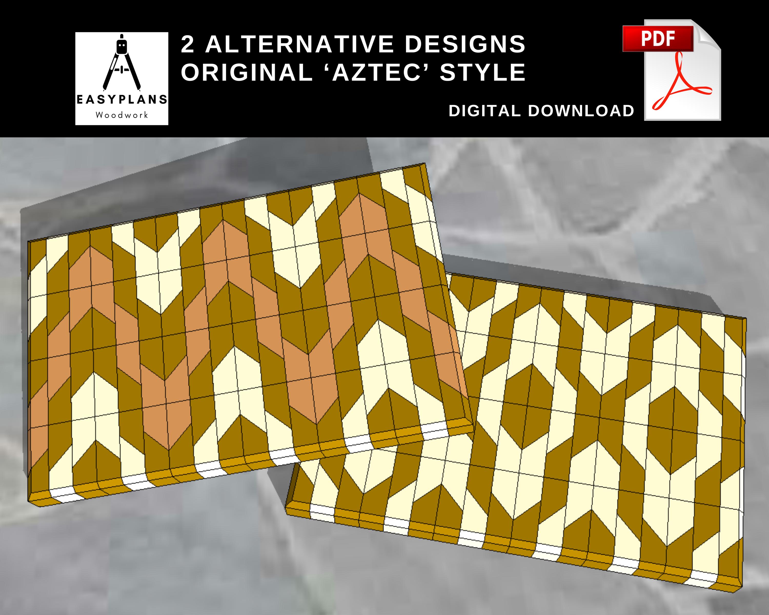 PLANS for Aztec Design End Grain Cutting Chopping Board Woodworking ...