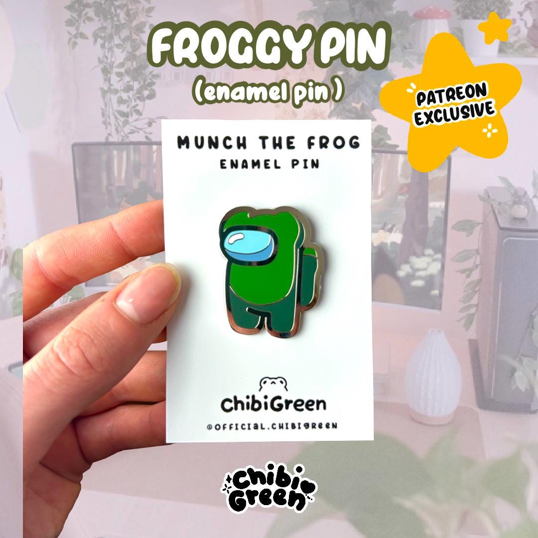 Among Us Enamel Pin/amongus Frog Pin/among Us Frog Pin/amongus Enamel Pin /pin/frog Meme Enamel ...