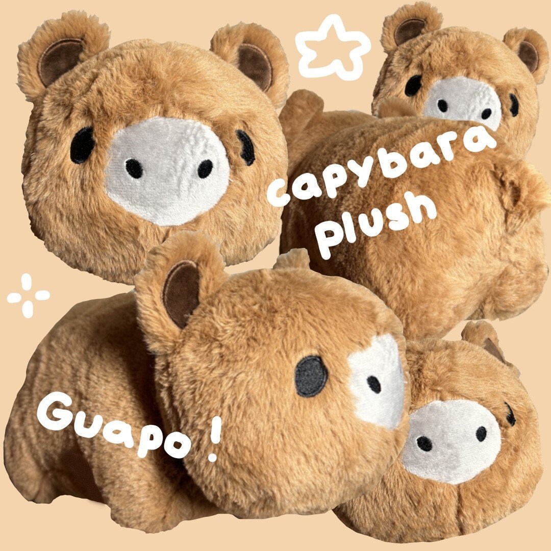 Guapo the Capybara Plush Capybara Teddy Capybara Soft Toy capybara ...