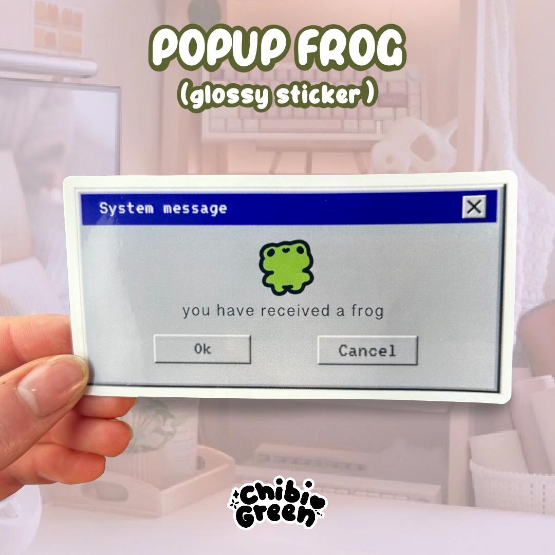 Microsoft Sticker/system Error Sticker /cute Frog Sticker/froggy ...
