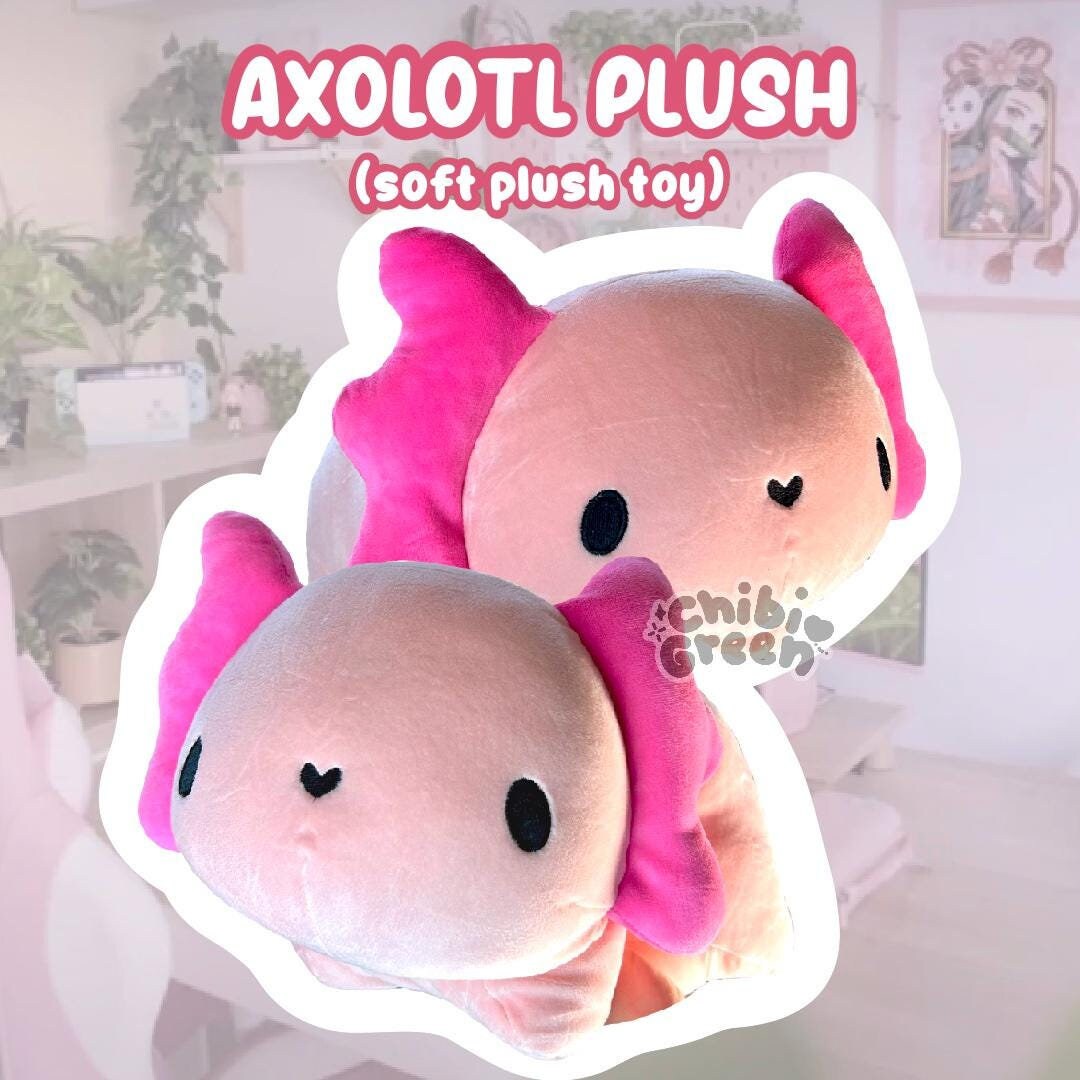 LARGE Axi the Axolotl Plush | Axoltol Teddy | Axolotl Soft Toy ...