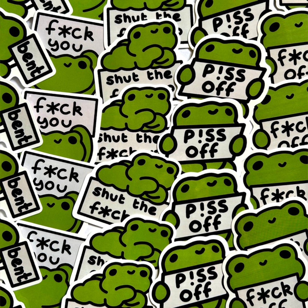 Rude Frog Stickers Meme Frog Stickers Meme Frog Art Prints rude Frog ...