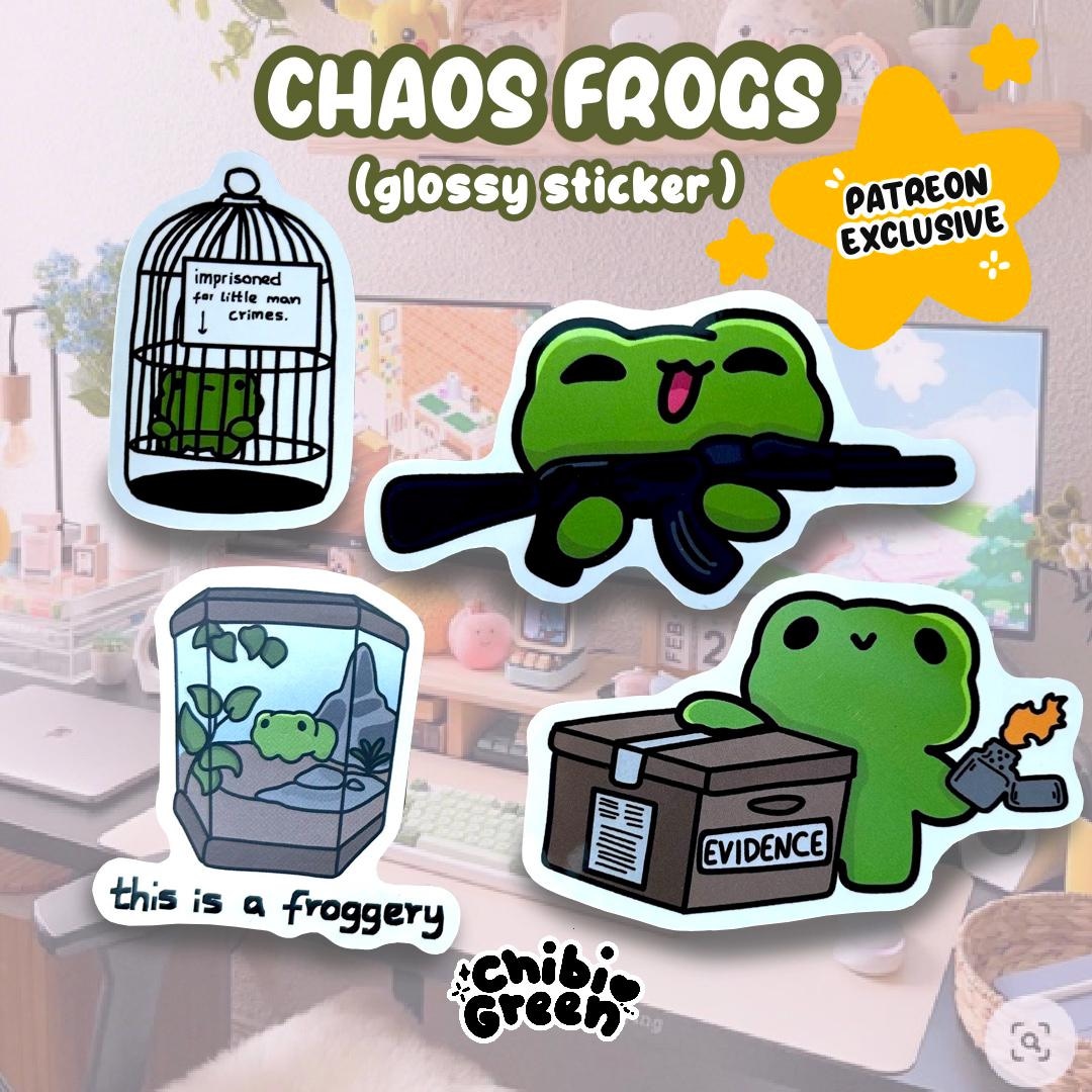 Chaos Frog Meme Stickers/meme Frog/rude Frog Sticker/froggy Sticker ...