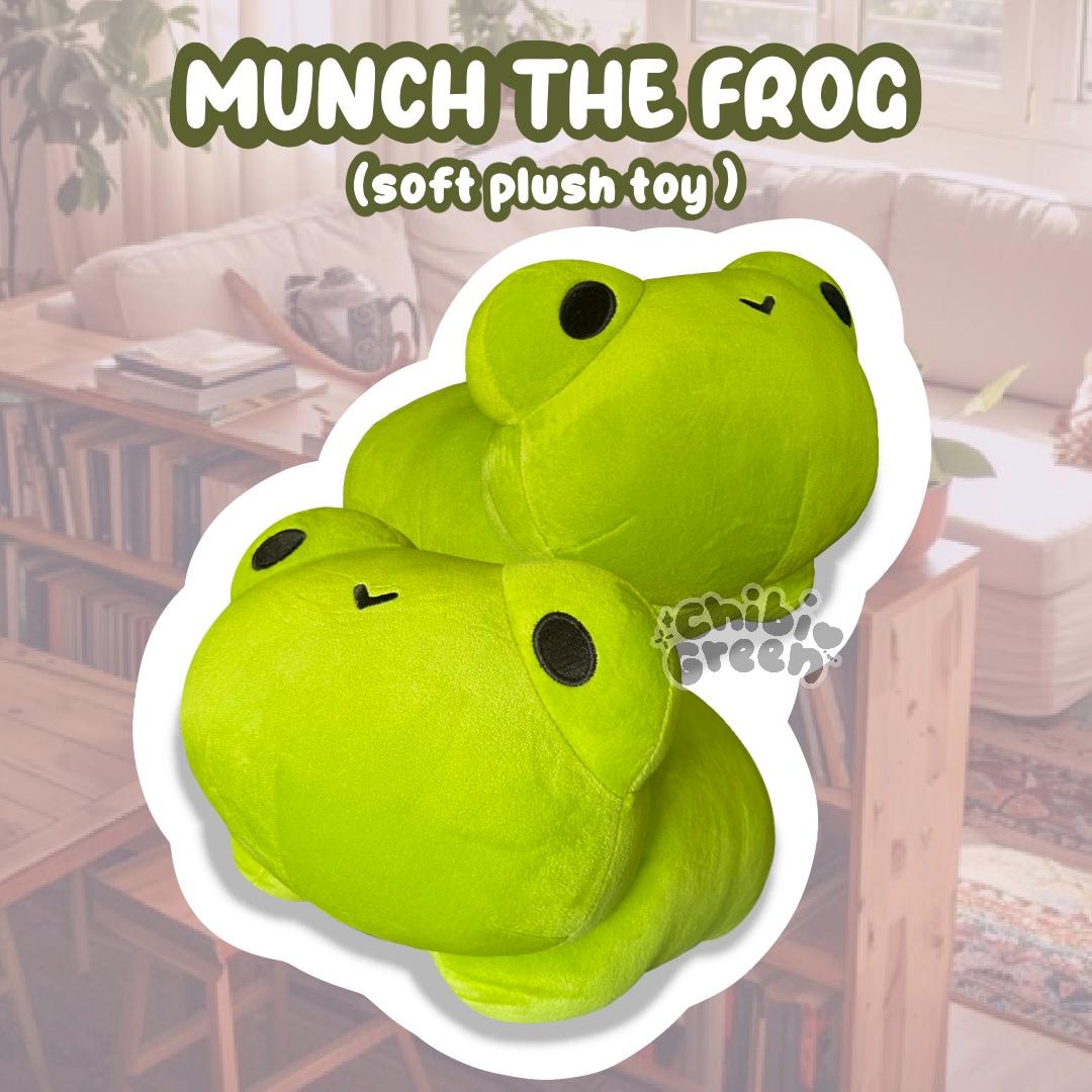 LARGE Munch the Frog Plush | Frog Teddy | Frog Soft Toy | Frog Plushie ...