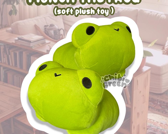 LARGE Munch the Frog Plush | Frog Teddy | Frog Soft Toy | Frog Plushie ...