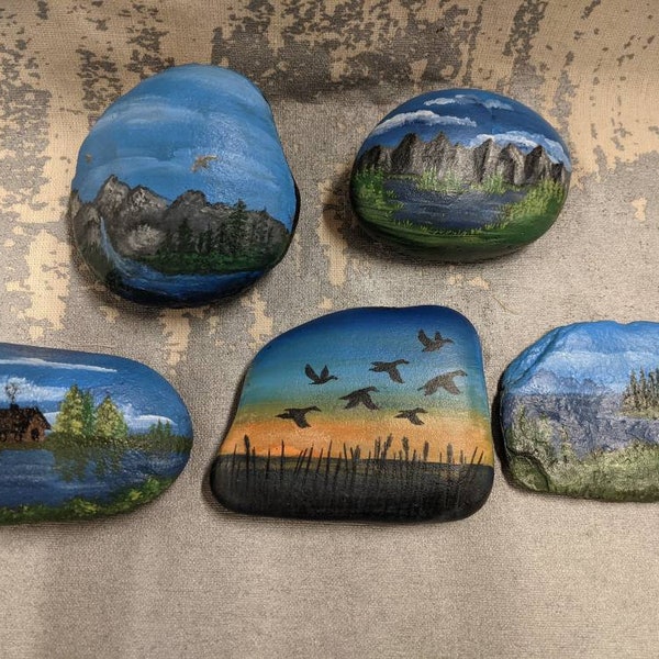 Painted River Rocks - Etsy