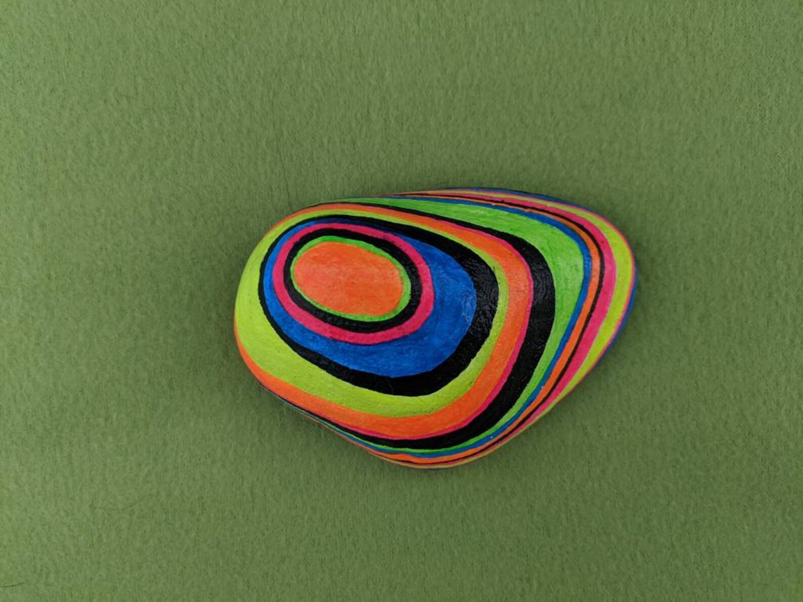 Neon Hand Painted Rock - Etsy