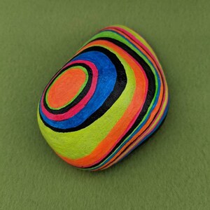 Neon Hand Painted Rock - Etsy