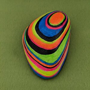 Neon Hand Painted Rock - Etsy