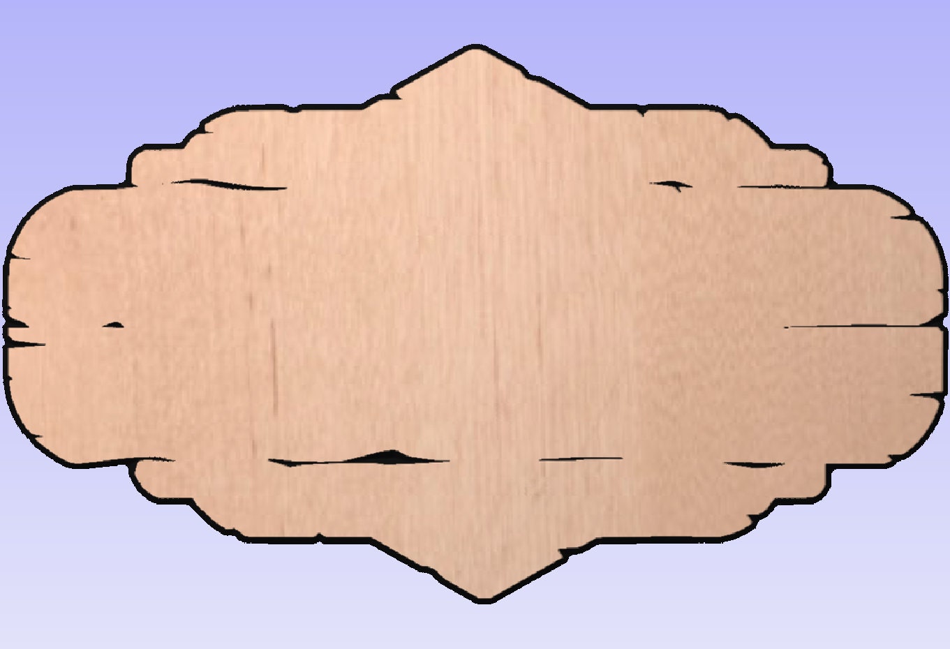 Wooden Sign Template for Vectric Files V5 Start Your Wood Sign With ...