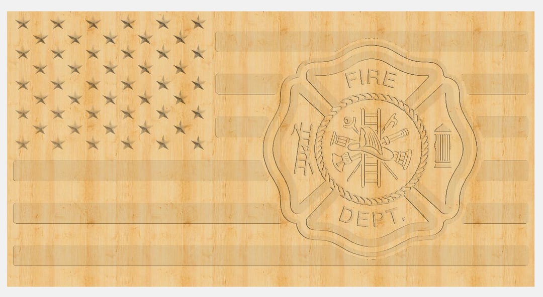 Shapeoko Fireman Flag Maltese Cross CNC File | SVG DXF for Carbide ...