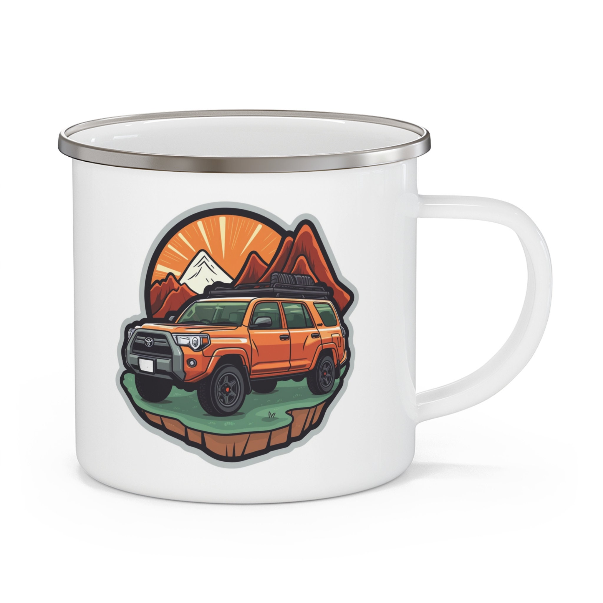 Enamel Camping Mug, 4runner, TRD, Toyota, Overloading, 4x4, off Road ...