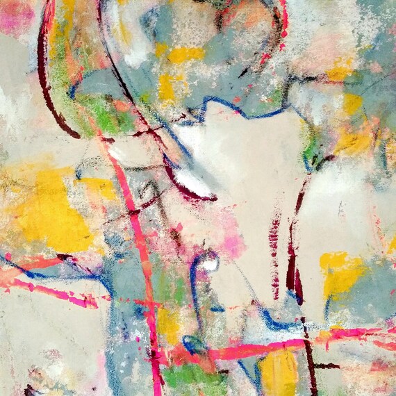 Square Printable Art Abstract Wall Art Colorful Abstract | Etsy